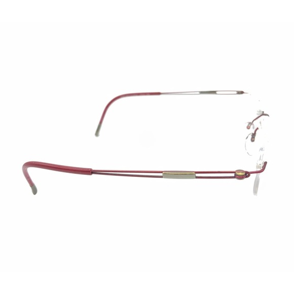 Silhouette | Accessories | Silhouette 5227 4 6059 Titanium Red Rimless ...